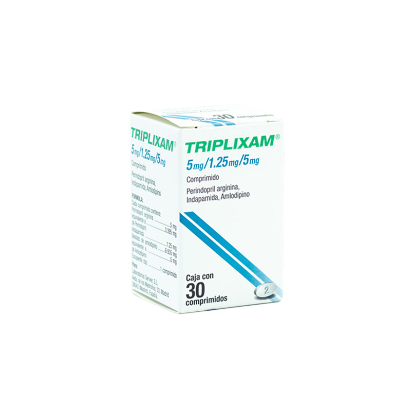 TRIPLIXAM 5/1.25/5 CPR C/30 | Farmacias San Isidro | Farmacia a domicilio