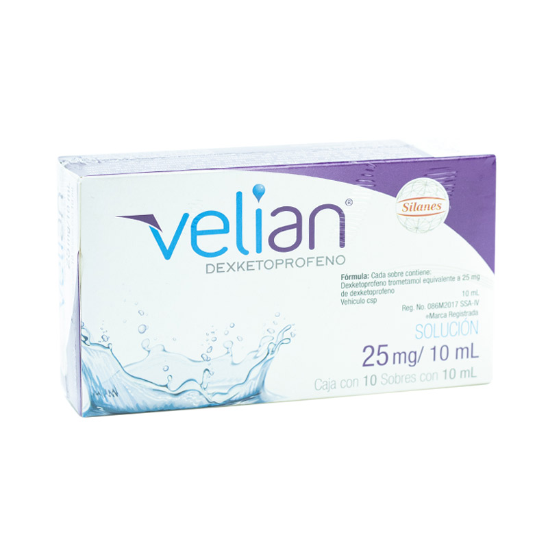 VELIAN 25MG/10ML C/10 SOBRES | Farmacias San Isidro