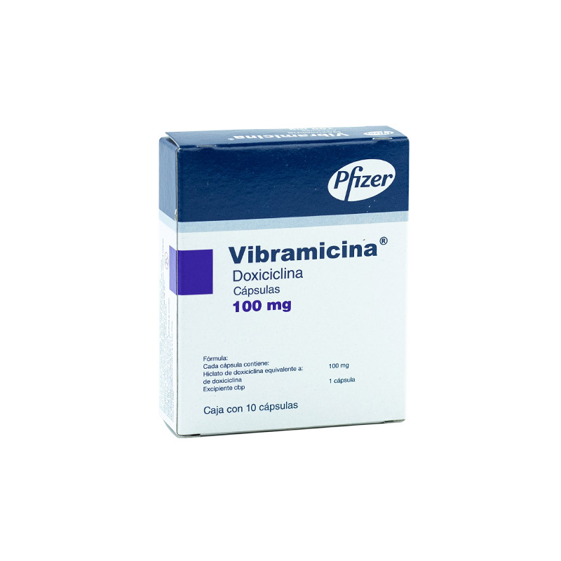 VIBRAMICINA 100MG CAP C/10 | Farmacias San Isidro | Farmacia a domicilio