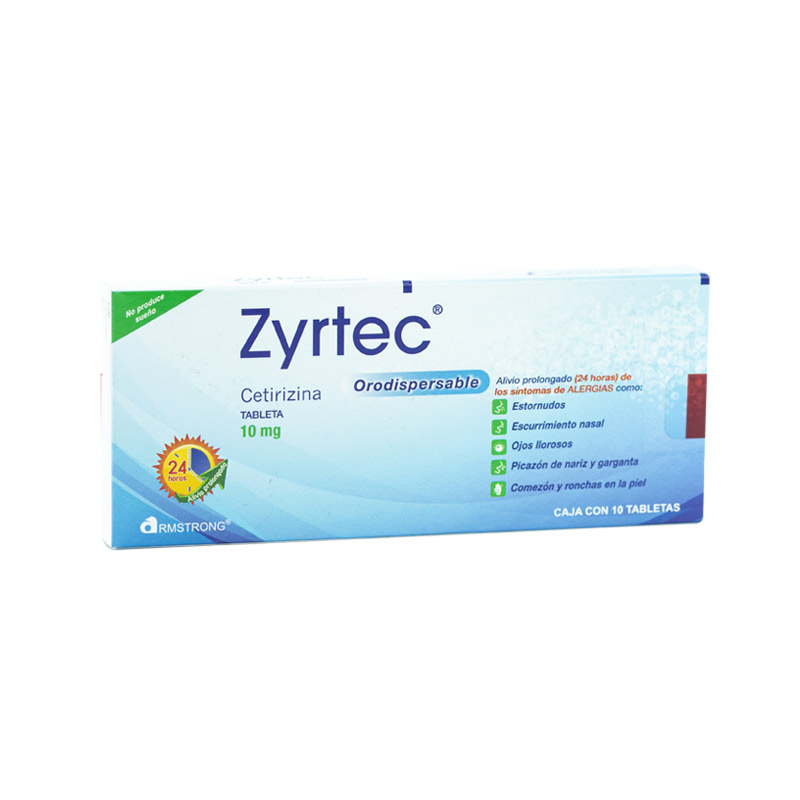 ZYRTEC ORO DISPERSABLE 10MG TAB C/10 | Farmacias San Isidro | Farmacia ...