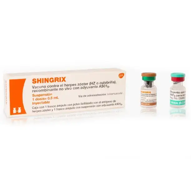 VACUNA HERPES ZOSTER SHINGRIX DE GLAXO | Farmacias San Isidro ...