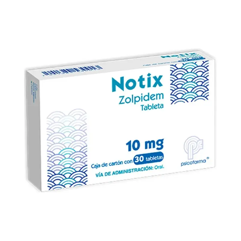 NOTIX ZOLPIDEM 10MG TAB C/30 | Farmacias San Isidro | Farmacia a domicilio