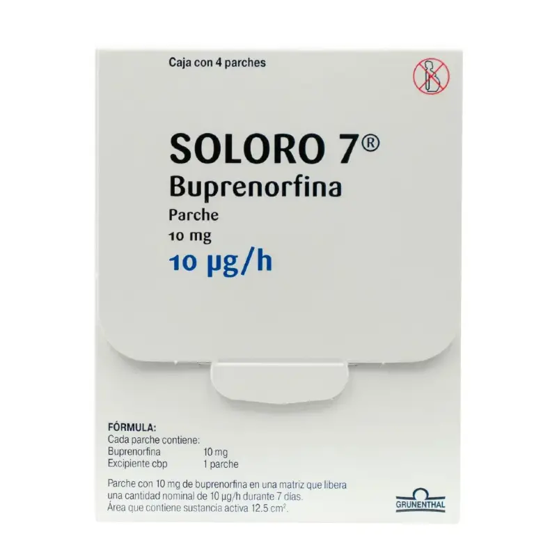 SOLORO 7 10MG C/4 PARCHES | Farmacias San Isidro | Farmacia a domicilio