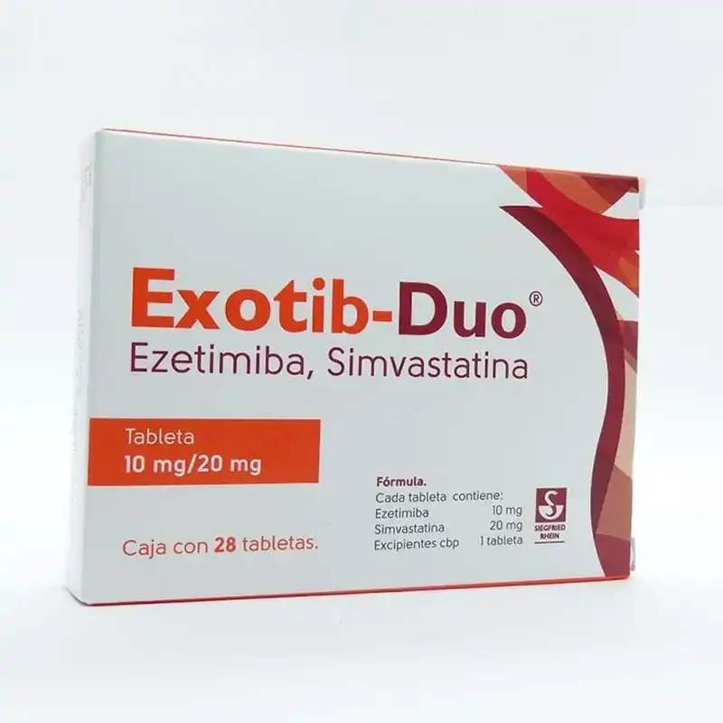 EXOTIB-DUO 10/20MG TAB C/28 | Farmacias San Isidro