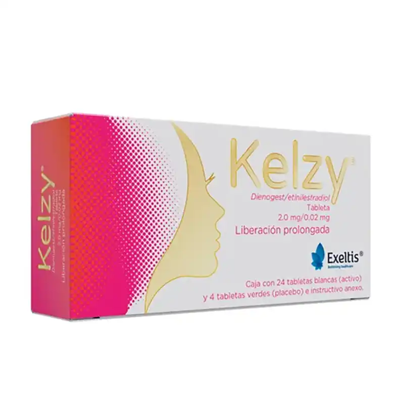KELZY 2.0 MG/ 0.02 MG CON 28 TABLETAS | Farmacias San Isidro