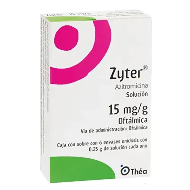 ZYTER SOL OFTA 15MG/G 6 ENVASES 0.25GR | Farmacias San Isidro