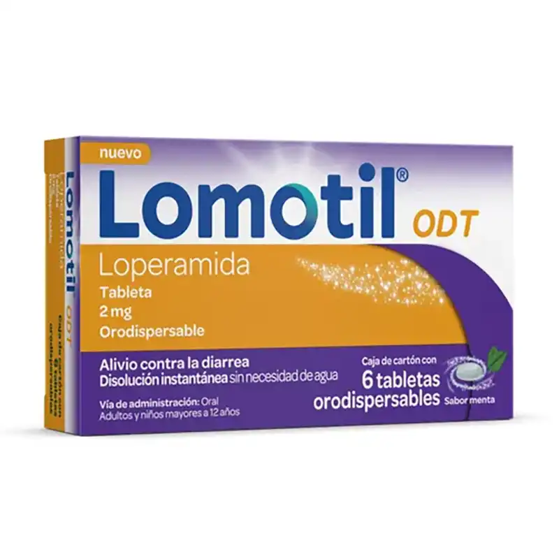 LOMOTIL ODT 2 MG CON 6 TABLETAS | Farmacias San Isidro