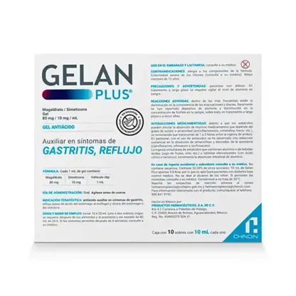 GELAN PLUS 80 MG/ 10 MG CON 10 SOBRES | Farmacias San Isidro