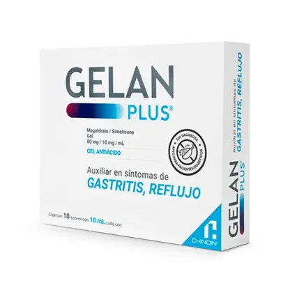 GELAN PLUS 80 MG/ 10 MG CON 10 SOBRES | Farmacias San Isidro
